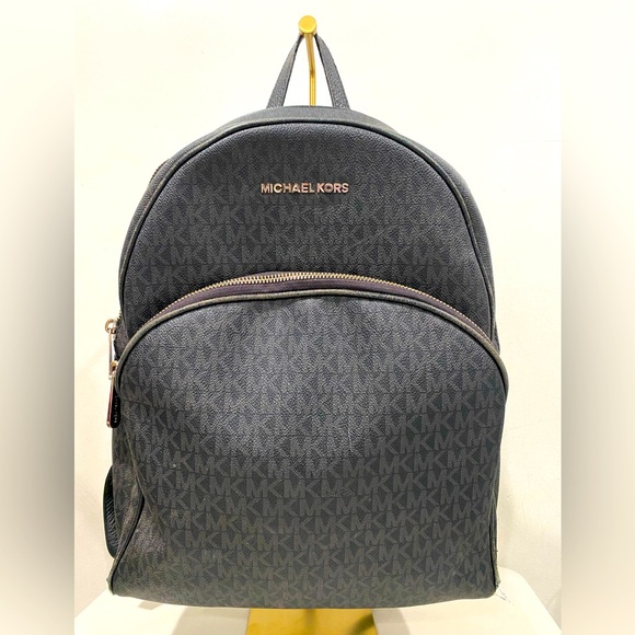 Michael Kors | Bags | Michael Kors Charcoal Monogram Backpack | Poshmark